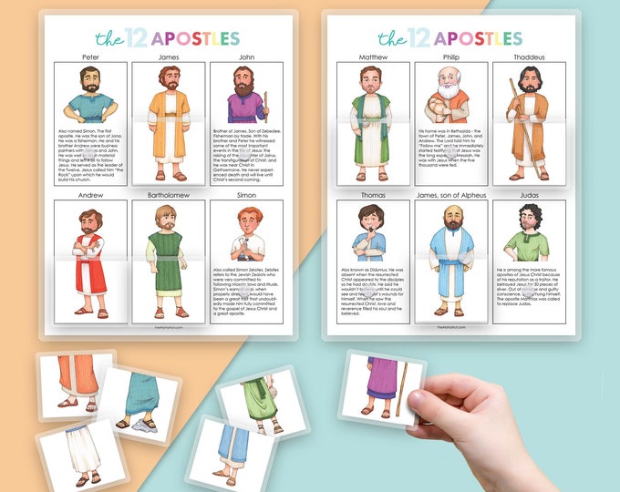 Jesus and 12 Apostles - Etsy