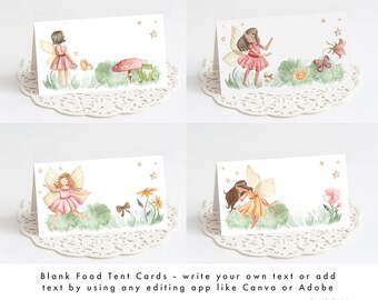 Editable Fairy Birthday Party Favor Tags Enchanted Magical - Etsy