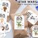 STAR WARS Party Favor Tags Birthday Decorations Decor Instant Digital ...
