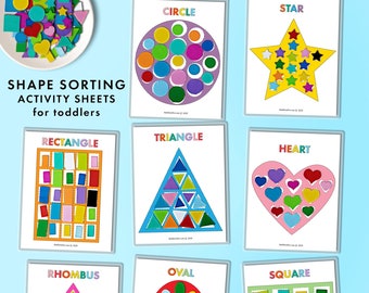 Shape Sorting Printable Activity - Etsy