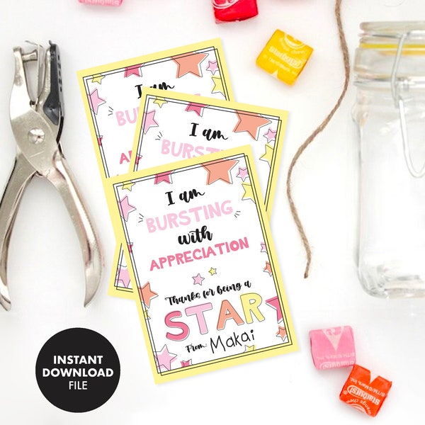 Starburst Thank You - Etsy