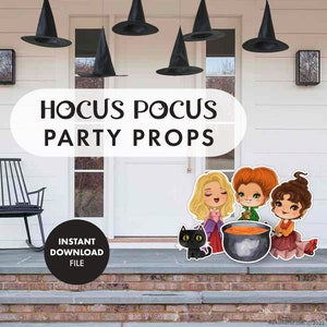HOCUS POCUS Big Decor Cutout Props DIGITAL Printable Halloween Party ...