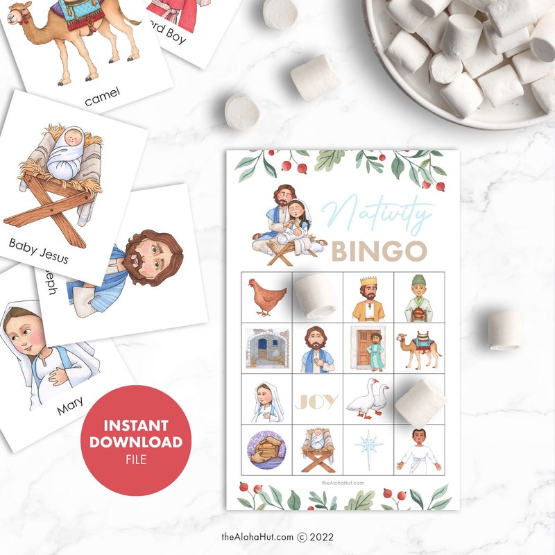 Nativity Bingo - Etsy