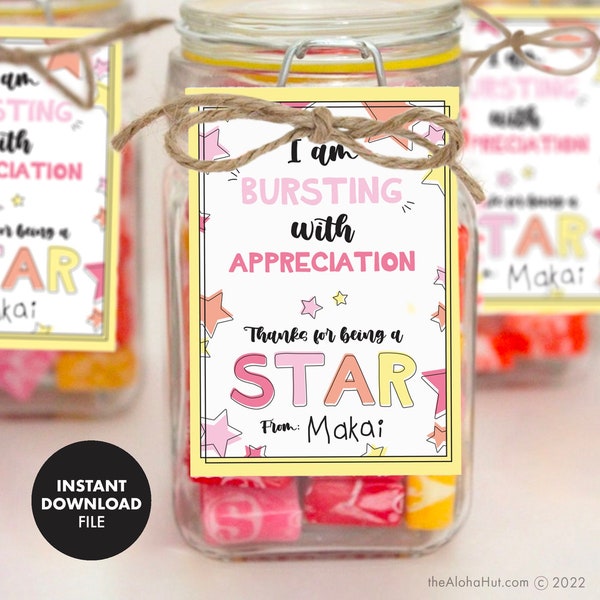 Starburst Thank You - Etsy