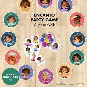 ENCANTO Kids Birthday Party Cake Walk Cupcake Walk Game Party Games ...