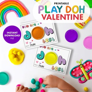 Play Doh PRINTABLE VALENTINE You Are Doh Best Valentine's Day Kids ...