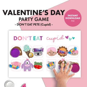 VALENTINE'S DAY Kids Party GAME Don't Eat Pete Instant Download ...