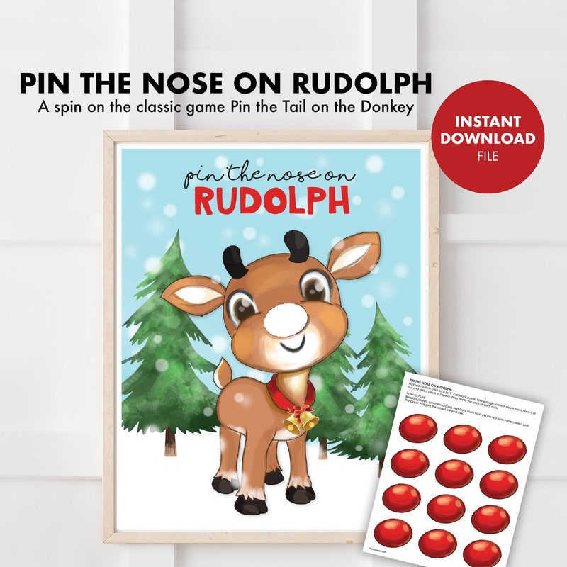 Reindeer Pin - Etsy