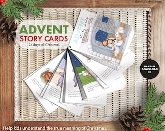 Nativity Advent Calendar Printable Christmas Activity for - Etsy