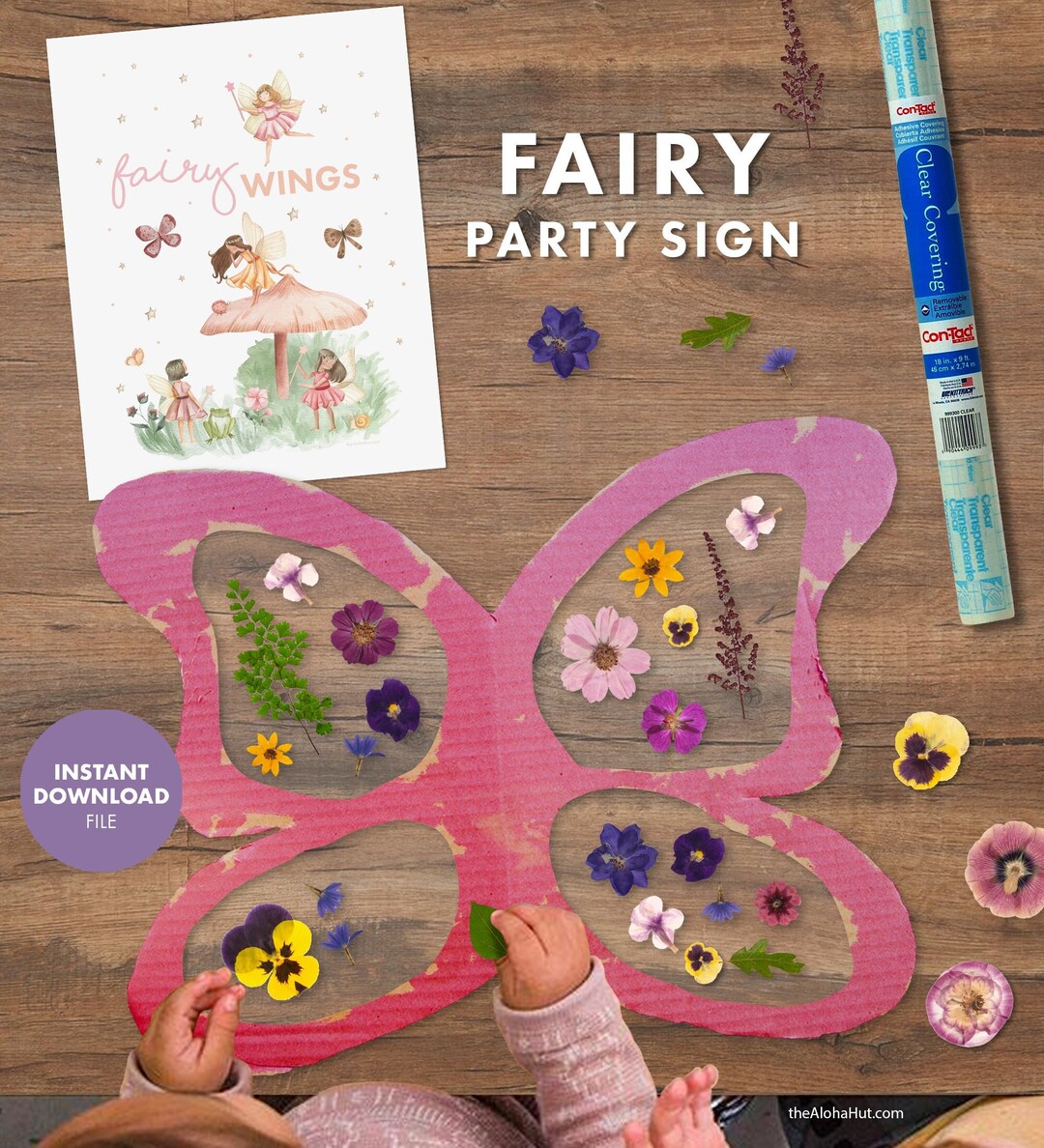 FAIRY Party Sign FAIRY WINGS Birthday Activities Wands Birthday Games ...
