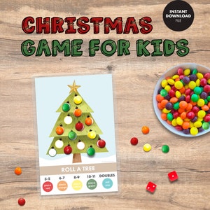 Roll a Dice CHRISTMAS Educational GAME Roll A Tree Kids School ...