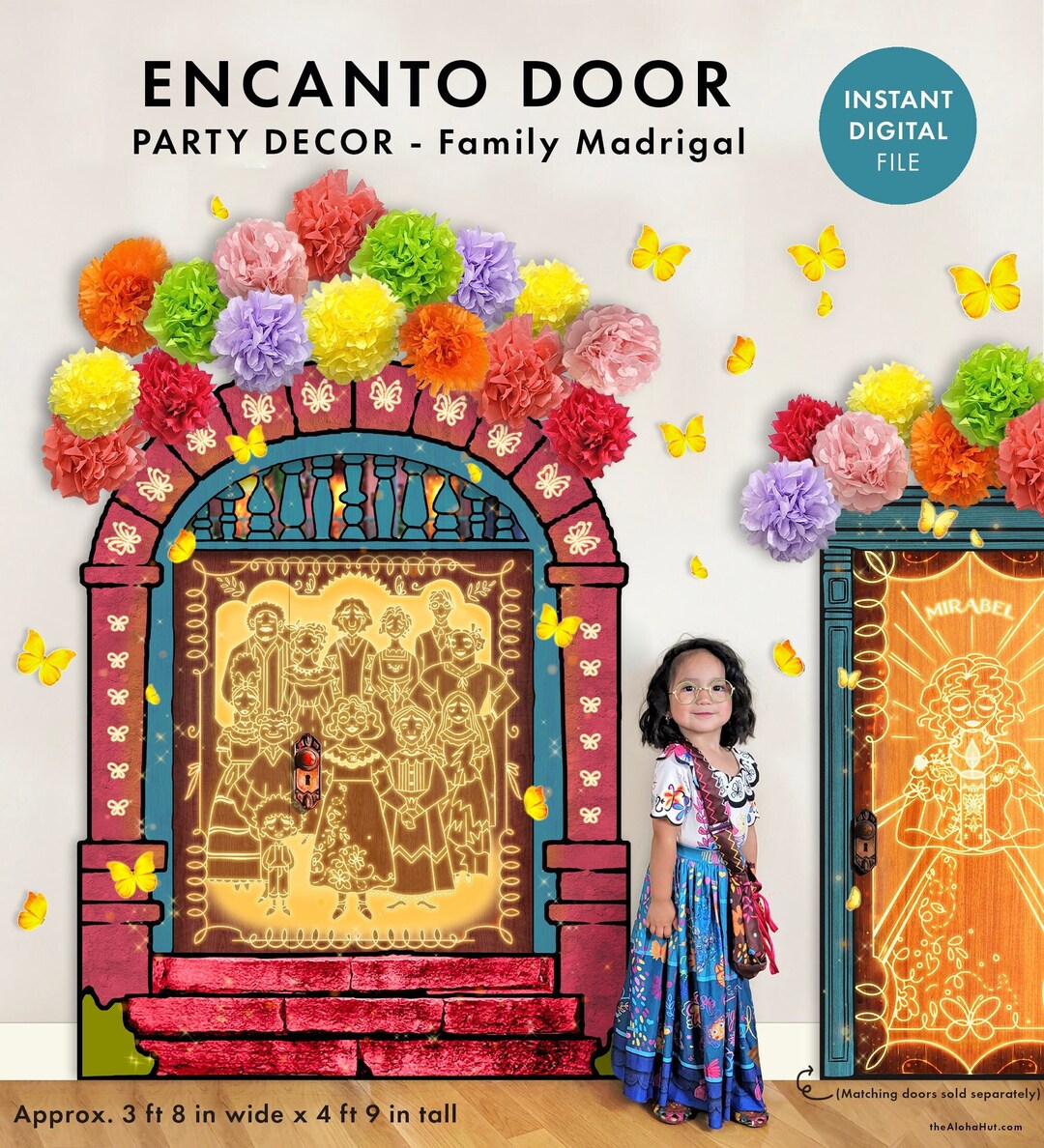 ENCANTO Door Poster FAMILY MADRIGAL Kids Birthday Party Poster Sign ...