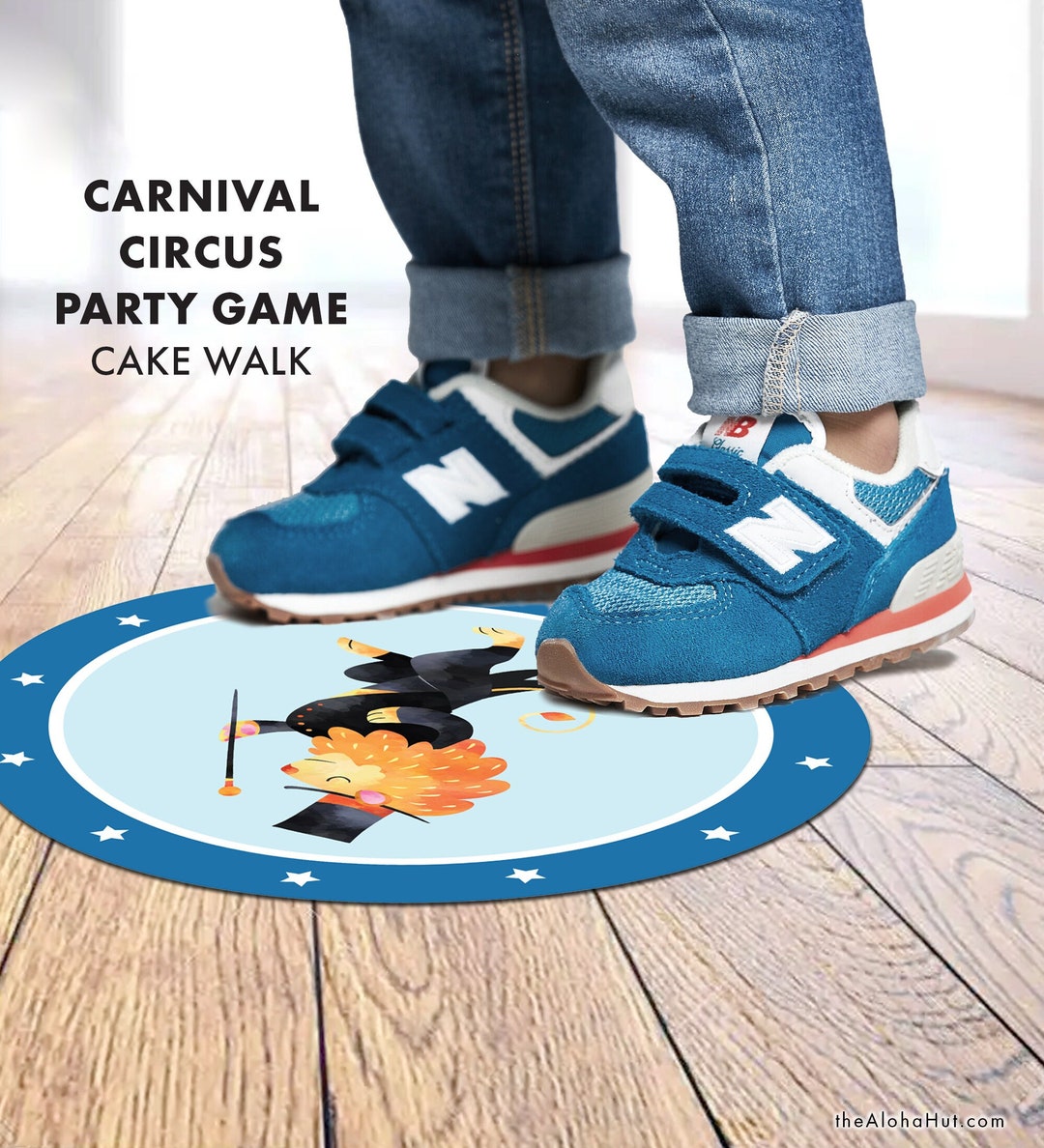 CARNIVAL CIRCUS Party Game Cake Walk Game Kids Birthday Party Cupcake ...