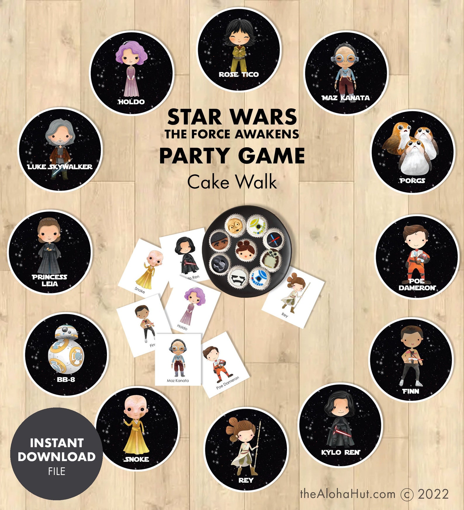 STAR WARS Kids Birthday Party Cake Walk Cupcake Walk Game - Etsy