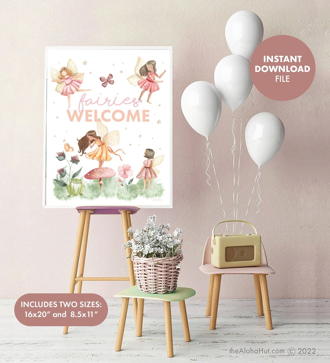 FAIRY Party Welcome Sign Kids Birthday Door Sign Party - Etsy