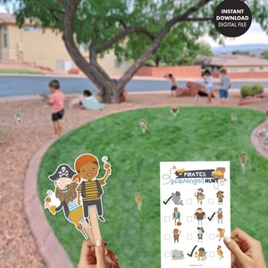 PIRATE Scavenger Hunt Game Kids Birthday Party Printable Digital Ship ...