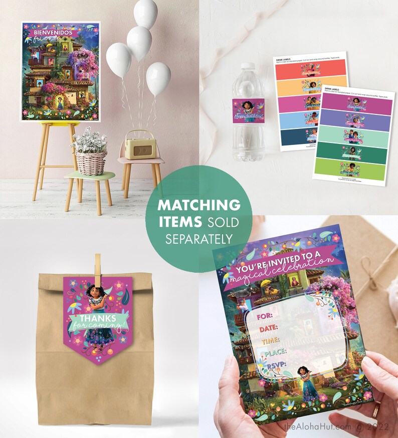 ENCANTO Welcome Sign Kids Birthday Party Door Sign Party | Etsy