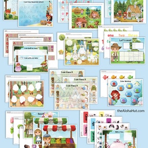 Personalized TODDLER BUSY BOOK Bundle Fairy Tales Printable Preschool ...
