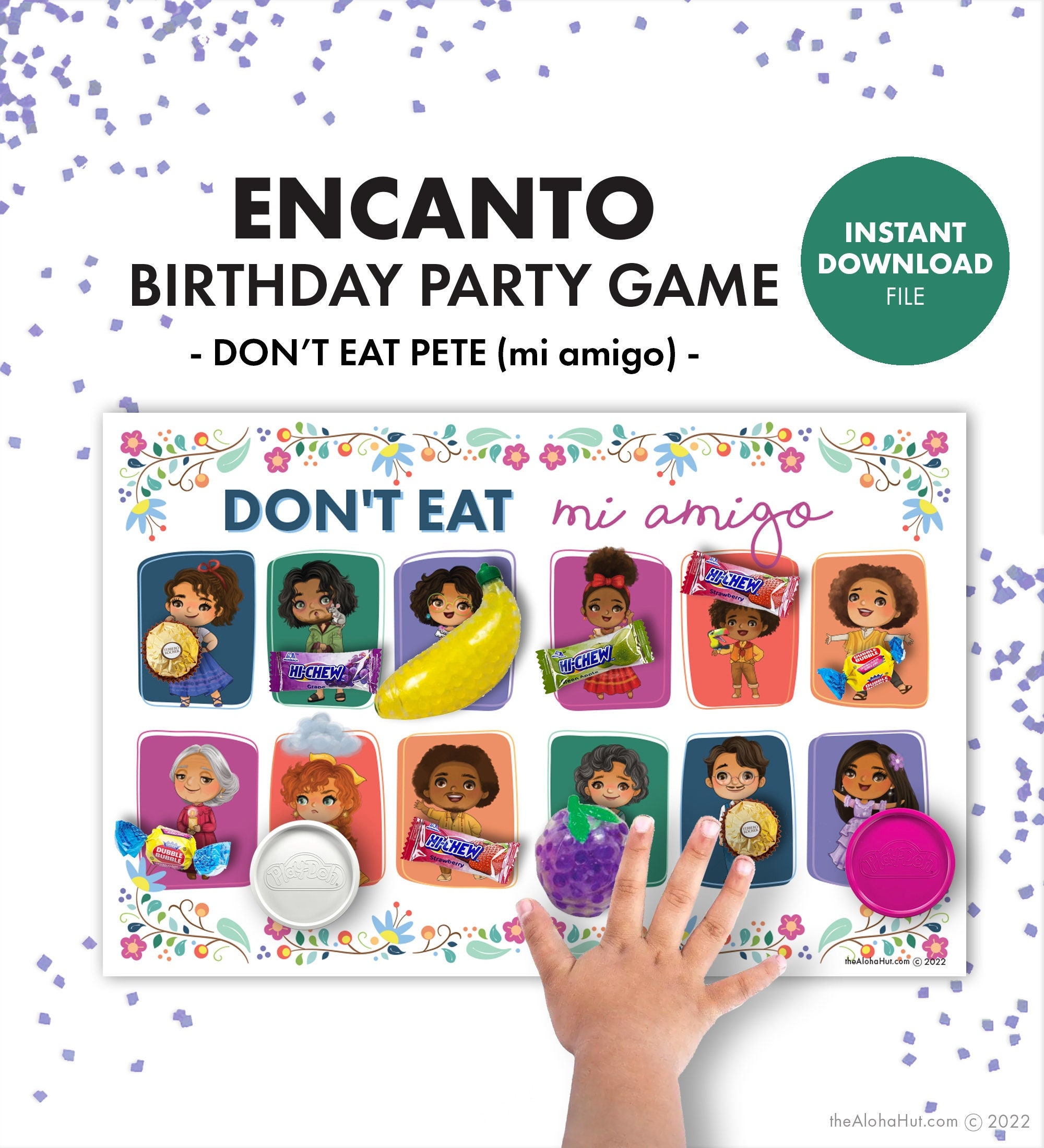 ENCANTO Kids Birthday Party Don't Eat Pete Game Instant - Etsy