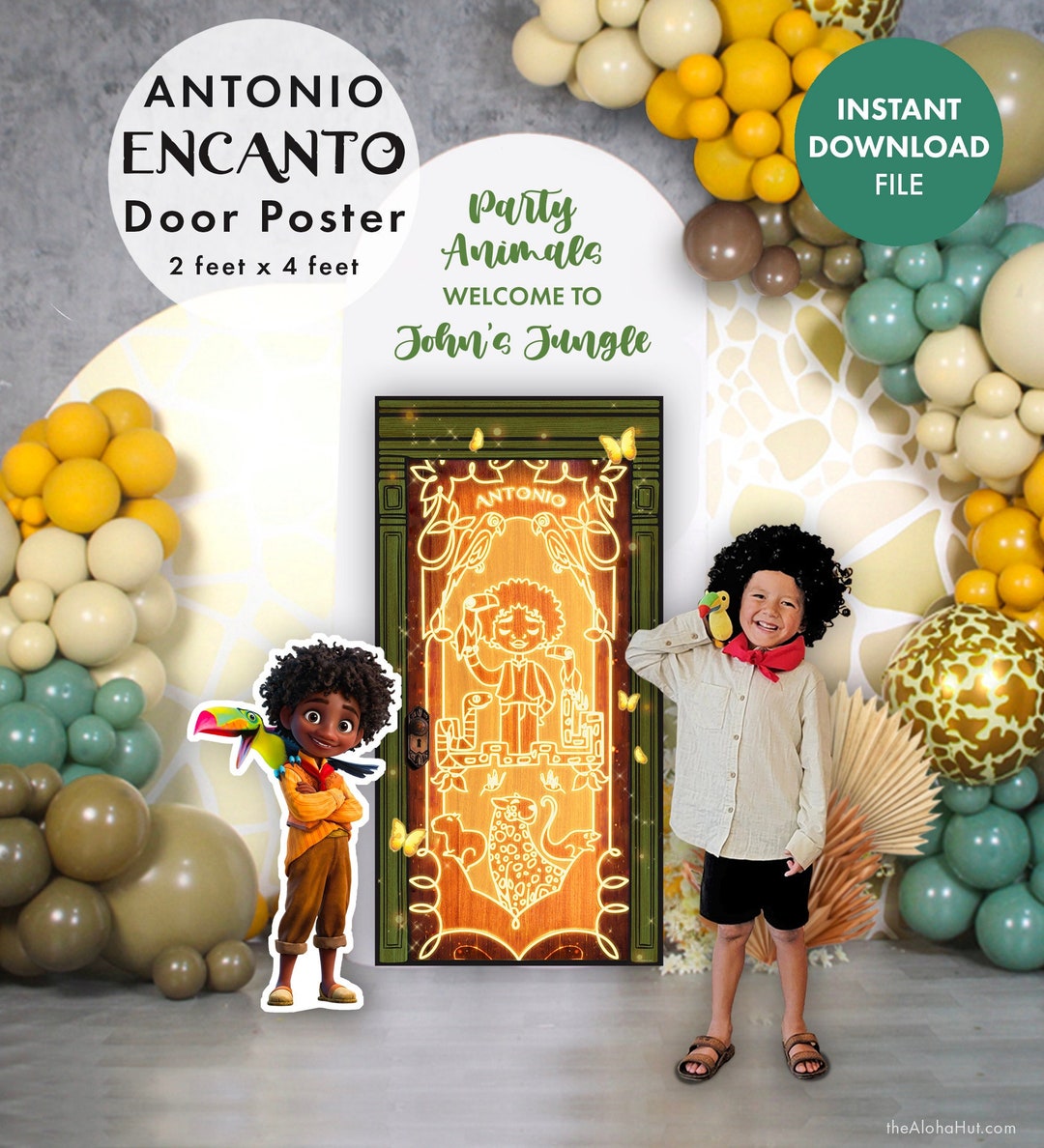 ANTONIO Door ENCANTO Kids Birthday Party Decor Decoration Isabela ...