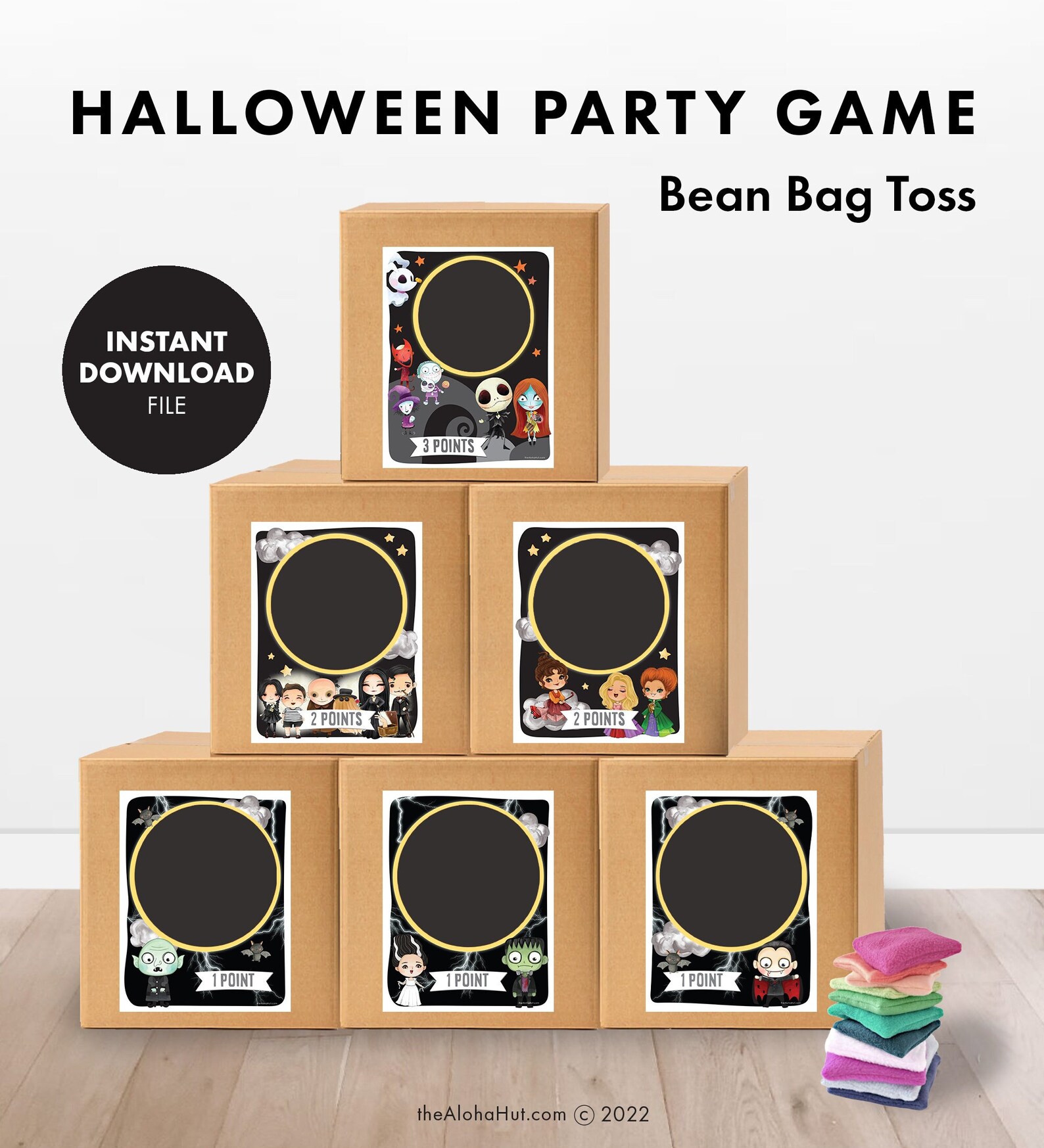 HALLOWEEN Party Bean Bag Toss Game Party Games Hocus Sanderson - Etsy