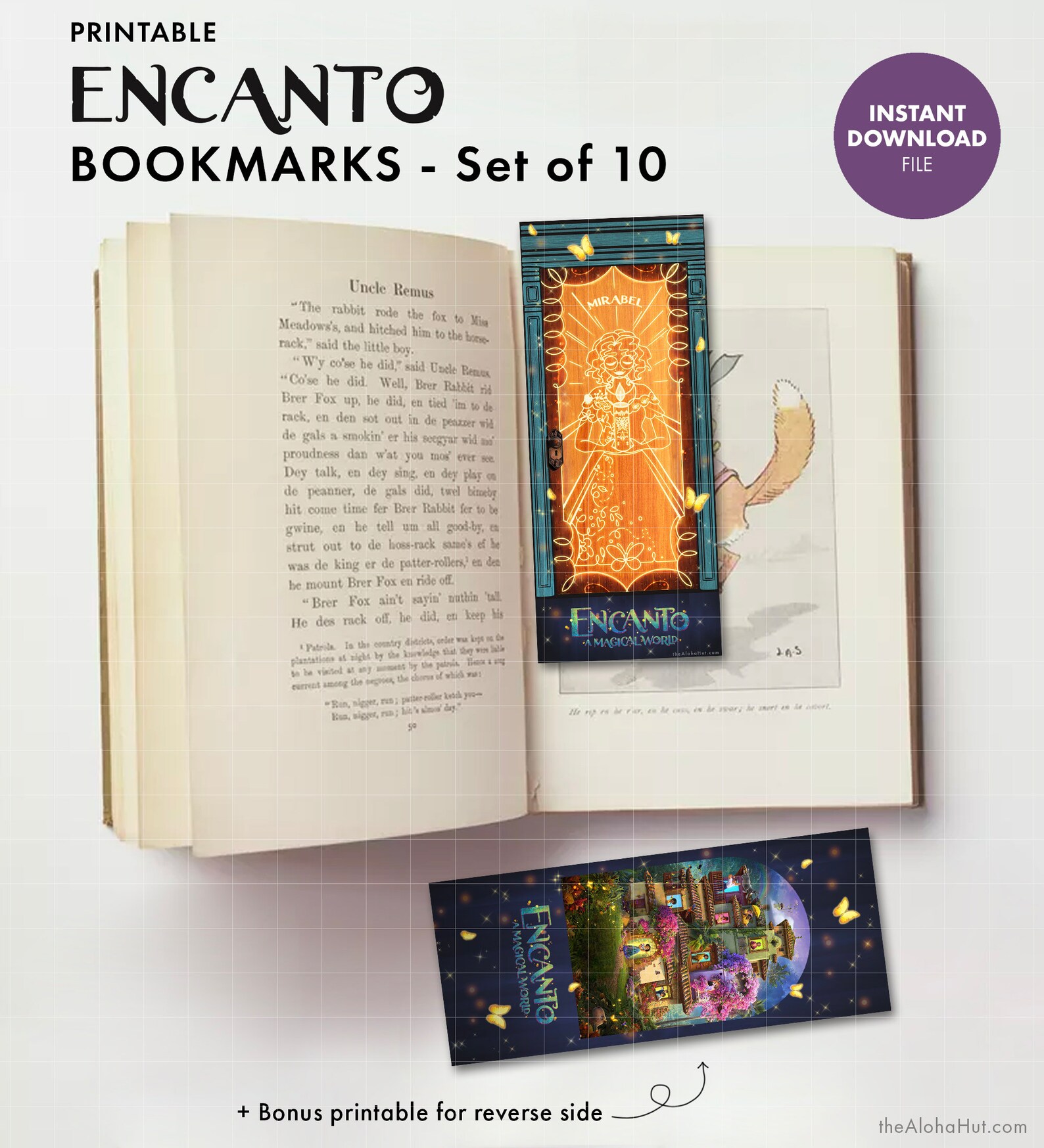 ENCANTO Bookmarks Set of 10 Isabela Mirabel Dolores Bruno - Etsy