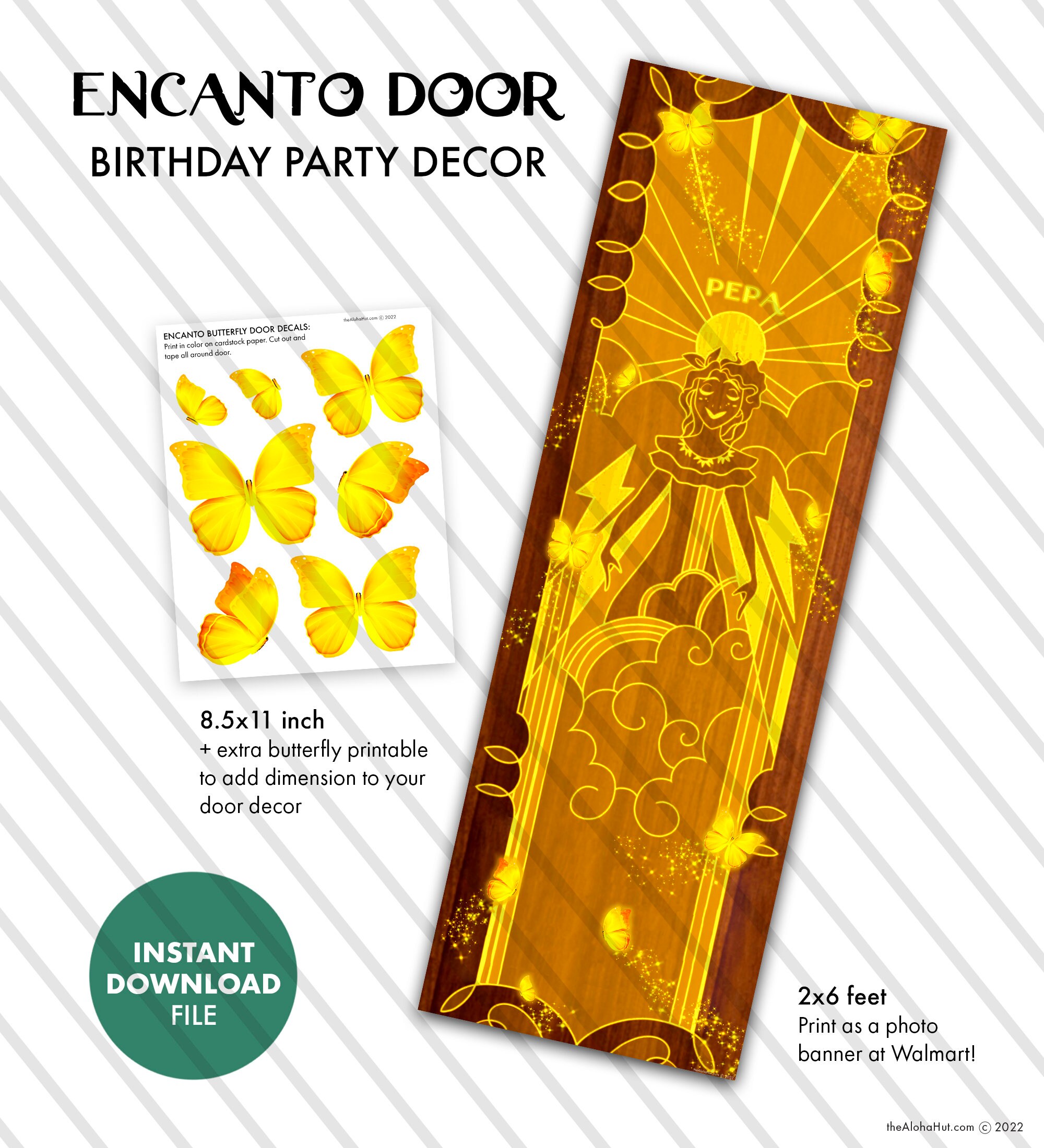 ENCANTO Door Poster PEPA Door Kids Birthday Party Poster Door - Etsy
