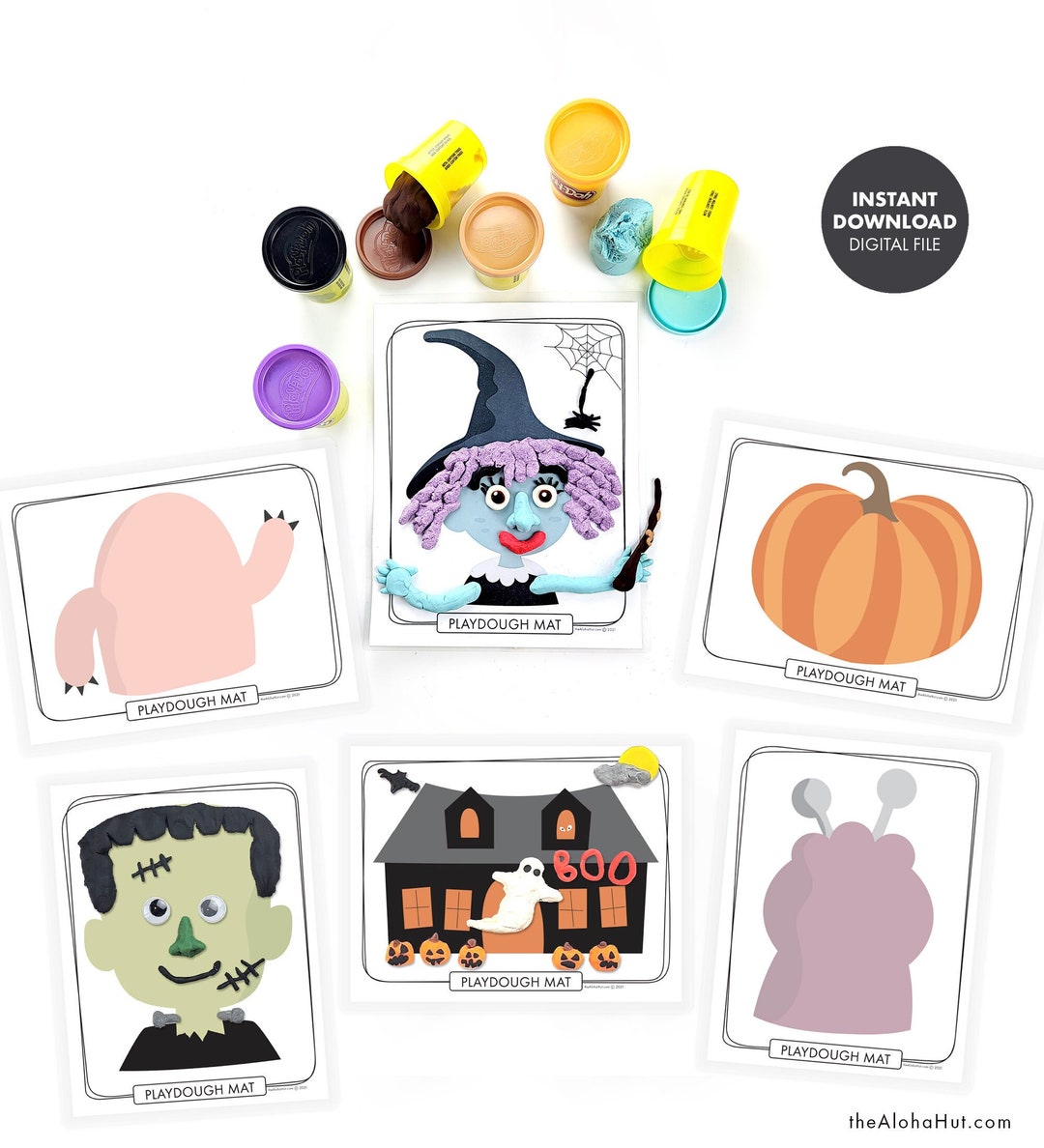 HALLOWEEN PLAYDOUGH MATS Play Doh Playdoh Play Dough Printable ...