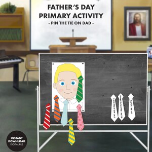 FATHER'S DAY Gift & Game Pin the Tie on Dad Singing Time Preschool ...