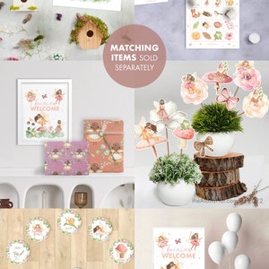 FAIRY Party Favor Tags Enchanted Forest Birthday Decorations Decor ...