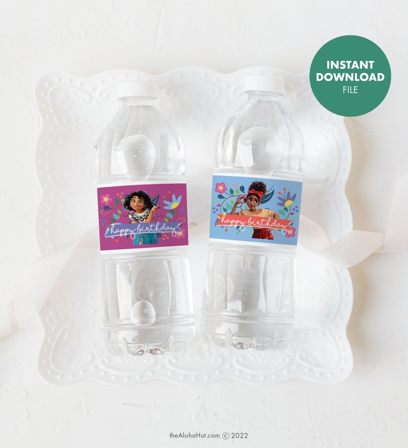 ENCANTO Drink Labels Kids Birthday Party Party Decorations - Etsy