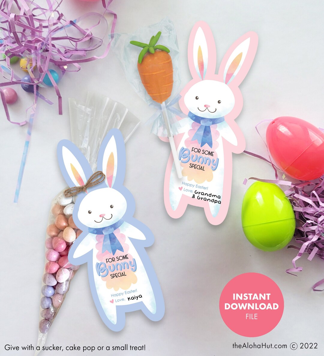 EASTER Treat Tag PRINTABLE for Some Bunny Special Happy Easter Label ...
