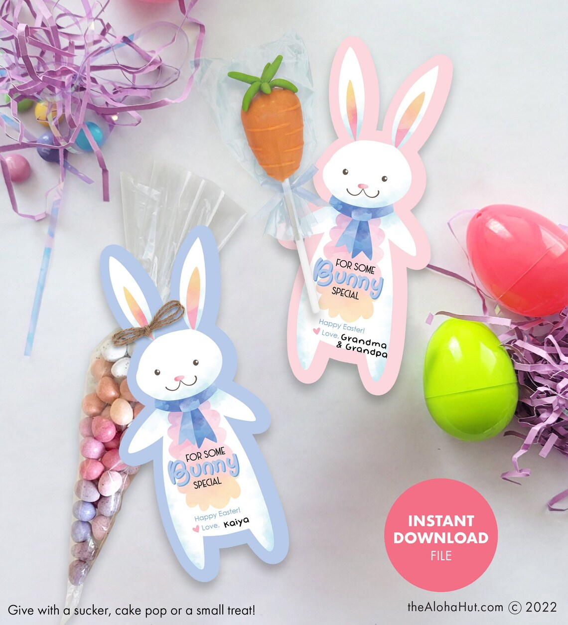 EASTER Treat Tag PRINTABLE for Some Bunny Special Happy - Etsy
