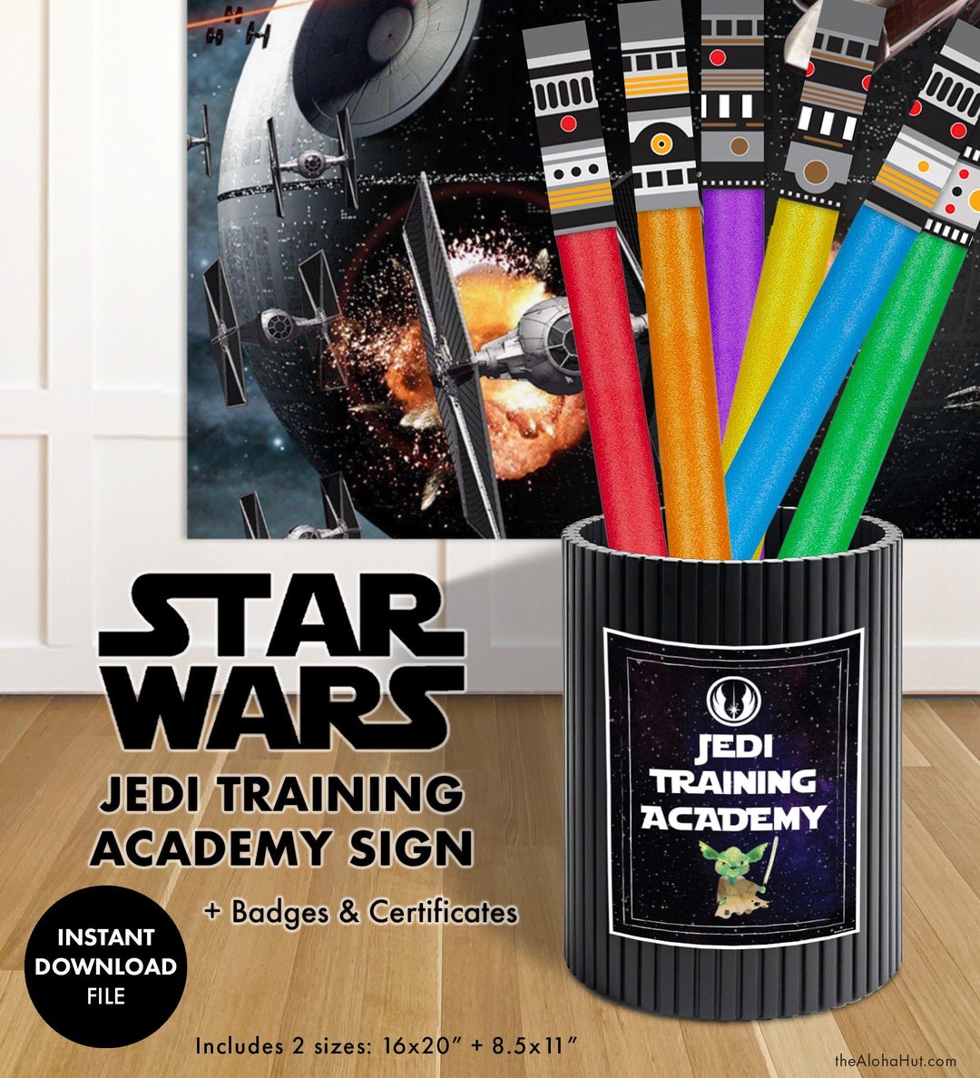 STAR WARS Kids Birthday Party Jedi Training Academy Printables Party ...