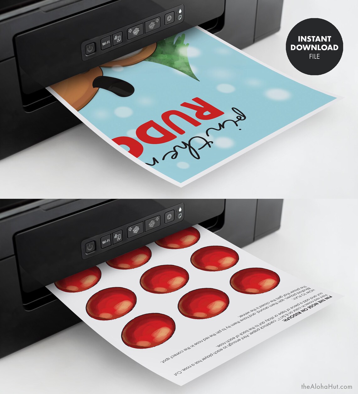 CHRISTMAS Party Game Pin the Tail Games Printable Pin the Nose - Etsy