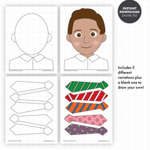 FATHER'S DAY Gift & Game Pin the Tie on Dad Singing Time Preschool ...