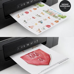 FARM Animal Birthday PARTY GAME Scavenger Hunt Kids Birthday Party ...