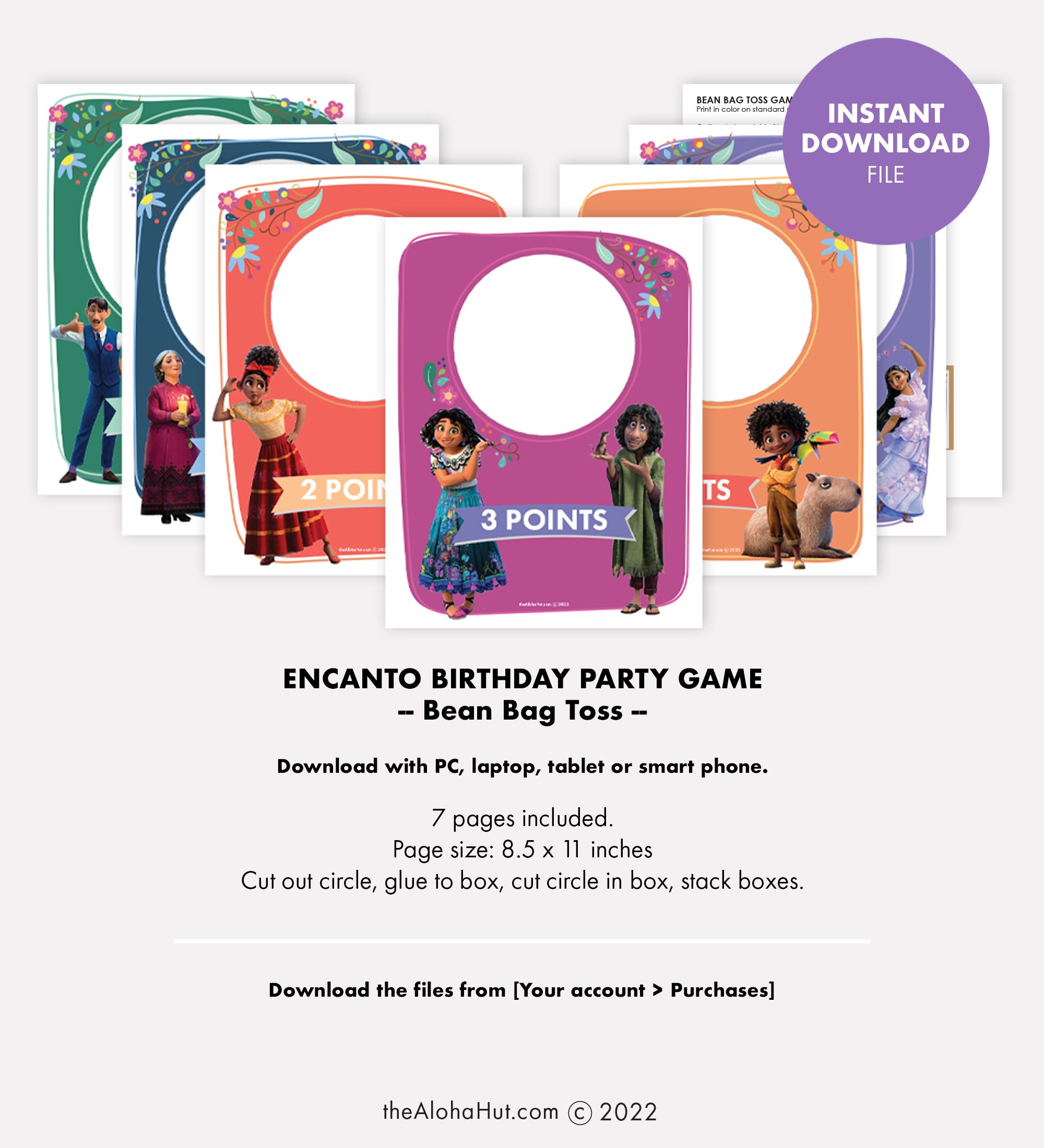 ENCANTO Kids Birthday Party Bean Bag Toss Game Party Games - Etsy