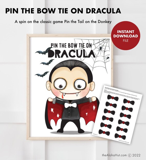 HALLOWEEN Party Game Pin the Tail Game Kids Party Games - Etsy