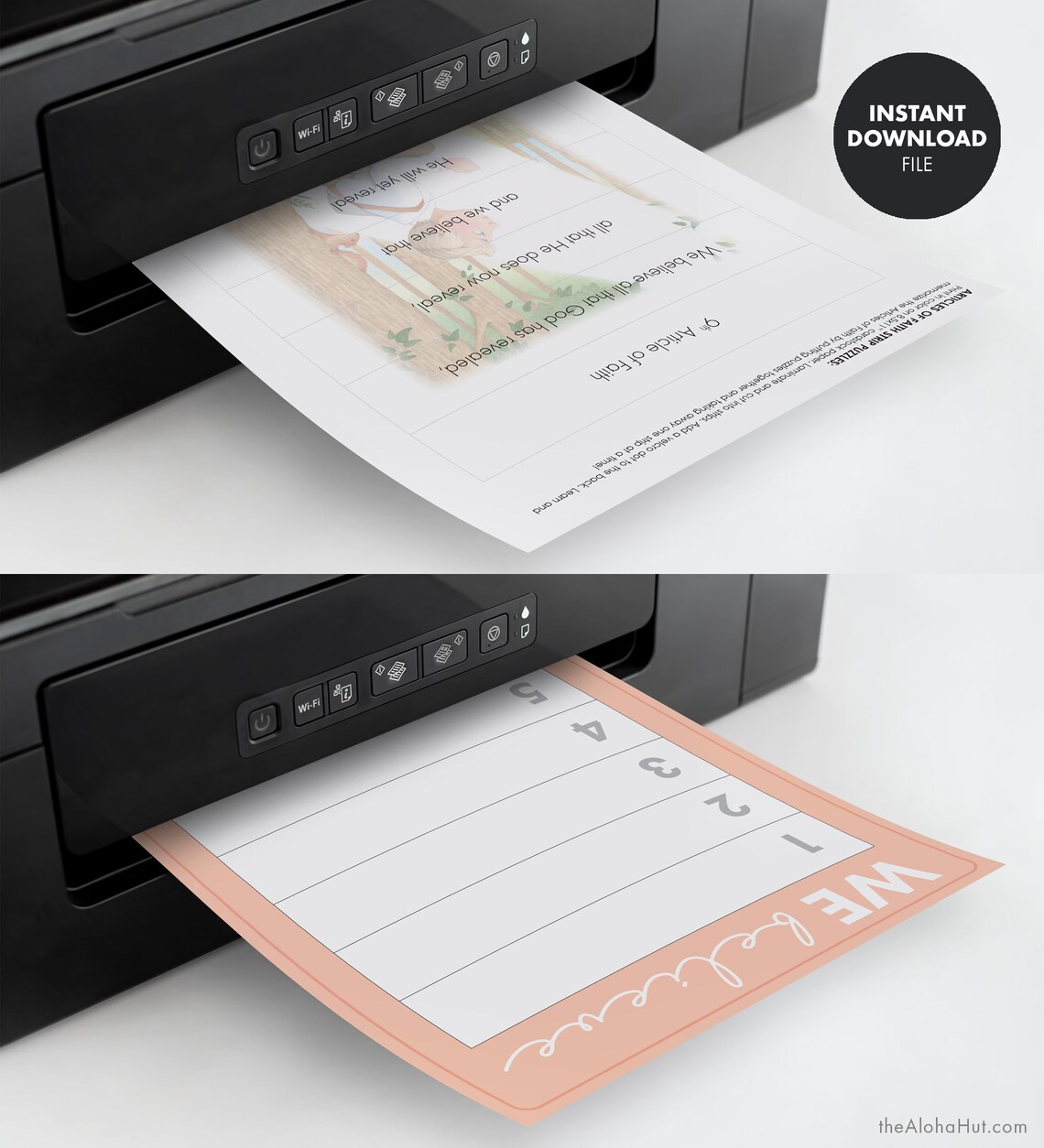 ARTICLES of FAITH Printable Activity Pages Puzzle Religious - Etsy