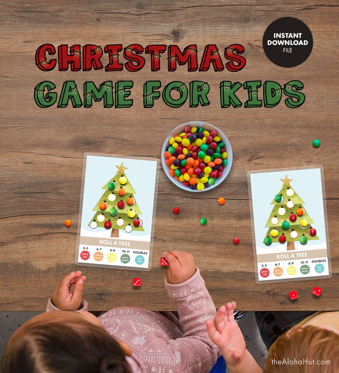 Roll a Dice CHRISTMAS Educational GAME Roll A Tree Kids School ...