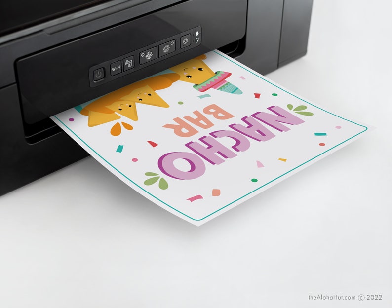NACHO BAR Sign Poster Printable Instant Download Digital - Etsy