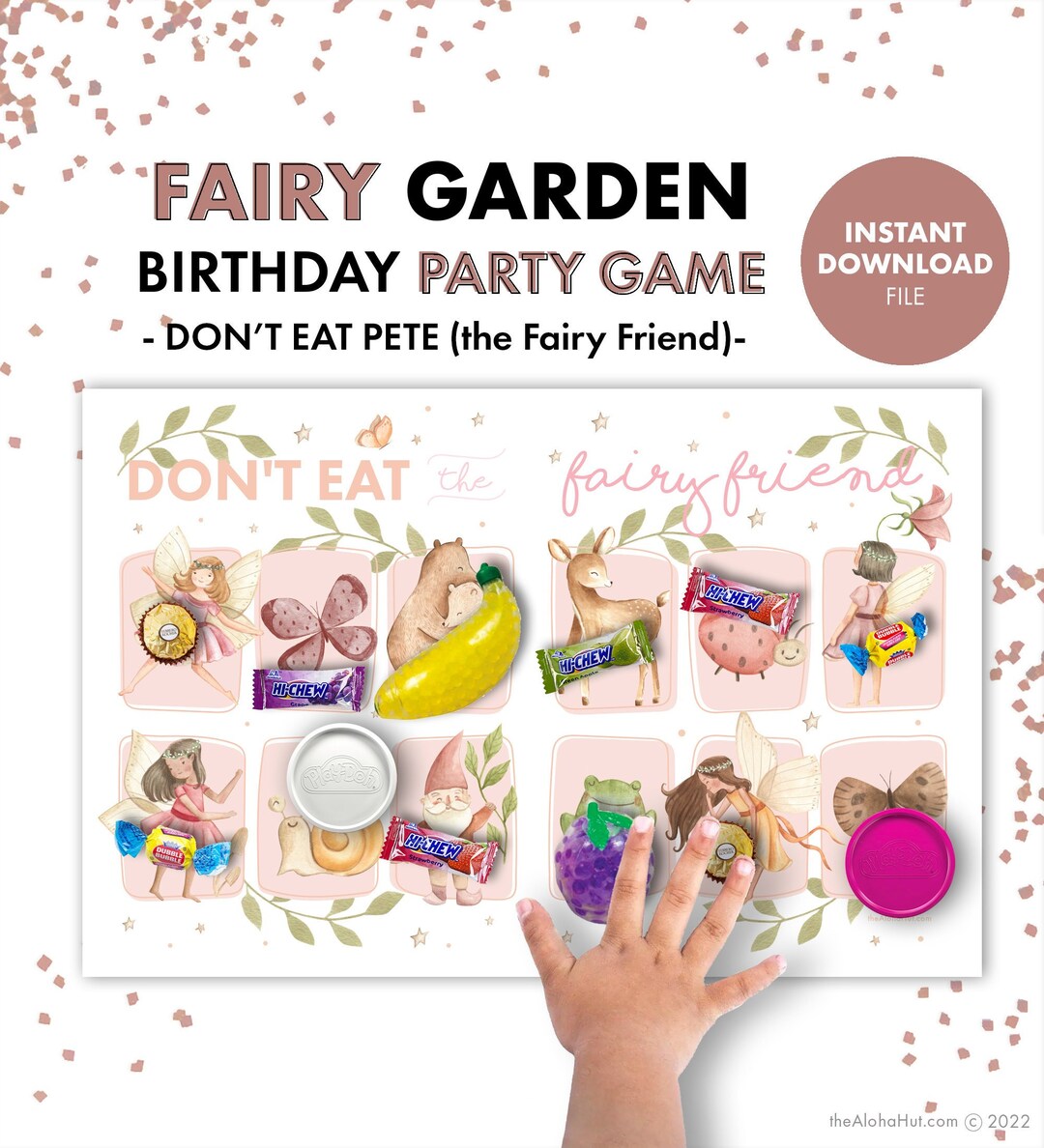 FAIRY Party Game Don't Eat Pete Game Kids Birthday Instant Download ...
