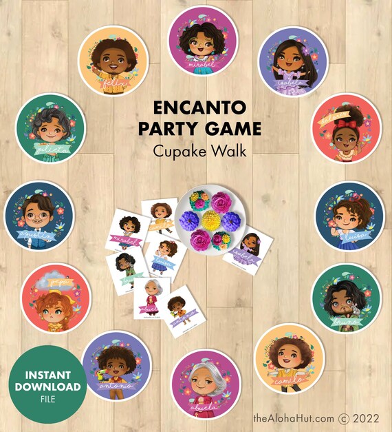 ENCANTO Kids Birthday Party Cake Walk Cupcake Walk Game Party - Etsy