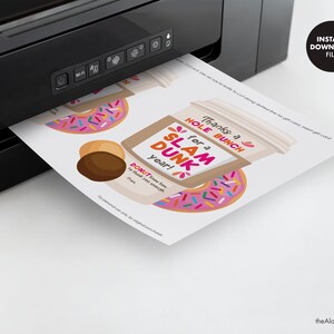 Coffee Donut TEACHER APPRECIATION Gift Card Holder Thank You - Etsy