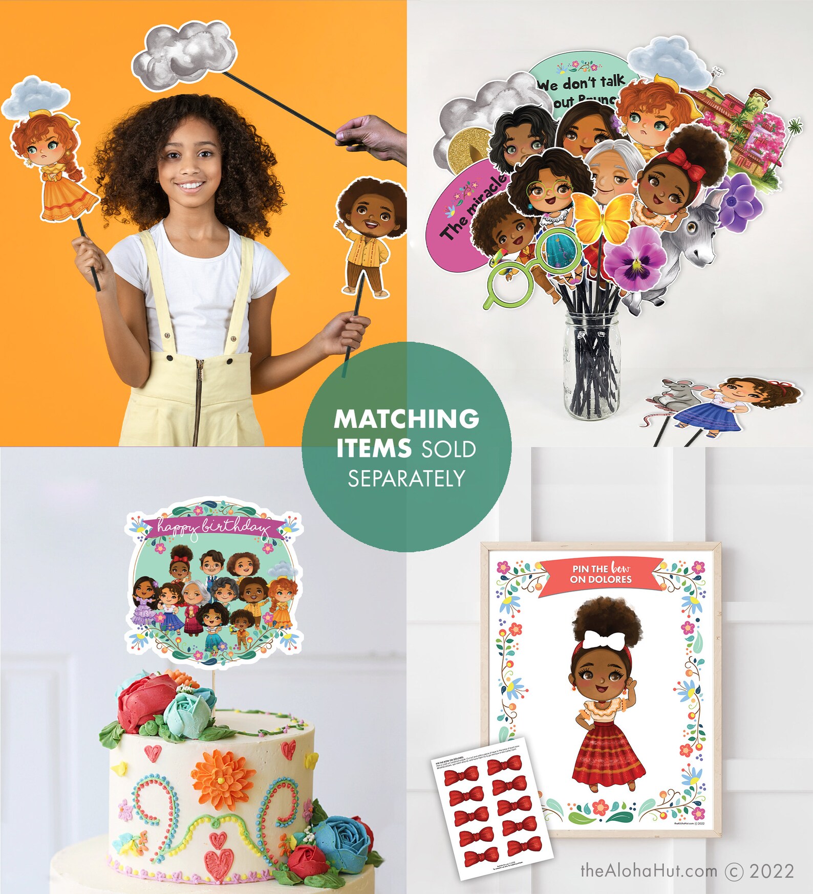 ENCANTO Kids Birthday Party PHOTOBOOTH PROPS Digital Printable - Etsy