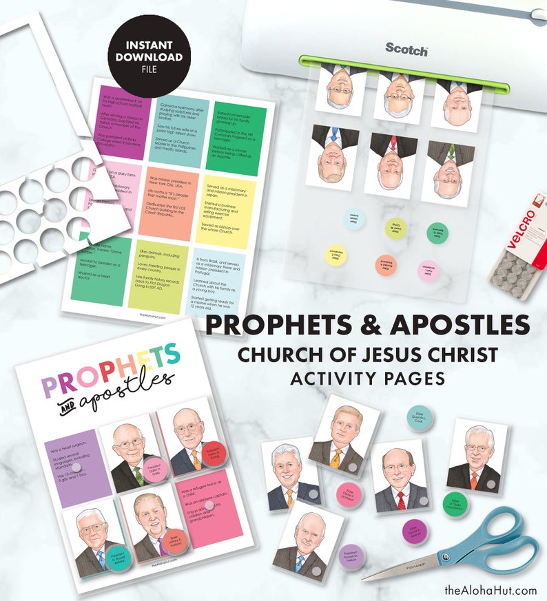 PROPHETS & APOSTLES Printable Activity Pages Religious Kids - Etsy