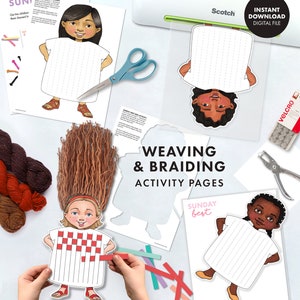 WEAVING & BRAIDING Printable Activity Pages Sunday Best Kids Christian ...