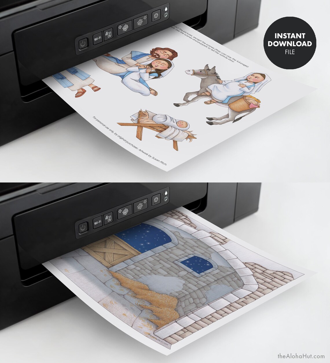 CHRISTMAS NATIVITY Puppets & Scenes Kids Activity Bible Church - Etsy