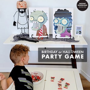 Pvz ZOMBIE Halloween Party Game Birthday Party Feed the Zombies Kids ...